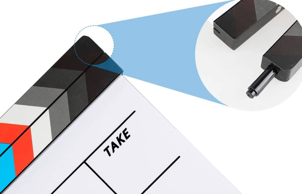 Claqueta importada con 2 marcadores y borrador - Cinemarket Films