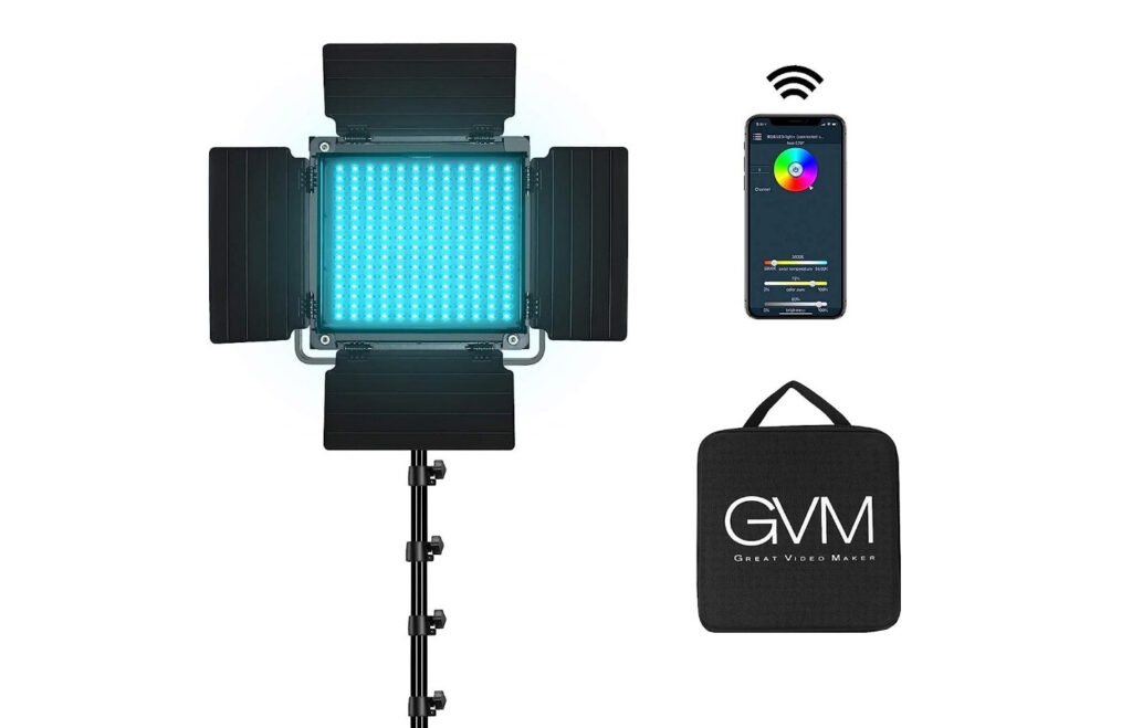 Luz panel Led GVM 50RS RGB - Cinemarket Films